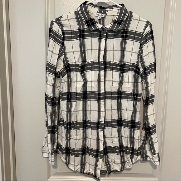 Splendid | Tops | Splendid Plaid Buttondown Tunic | Poshmark